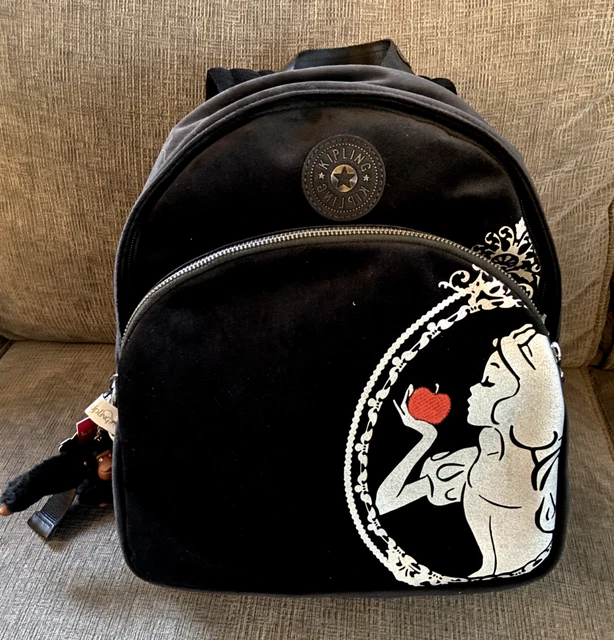 RARE KIPLING DISNEY'S Snow White Apple Magic Mirror Velvet Backpack ...