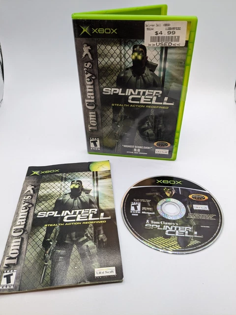 TOM CLANCY'S SPLINTER Cell (2002) Microsoft Xbox manuel complet testé ...