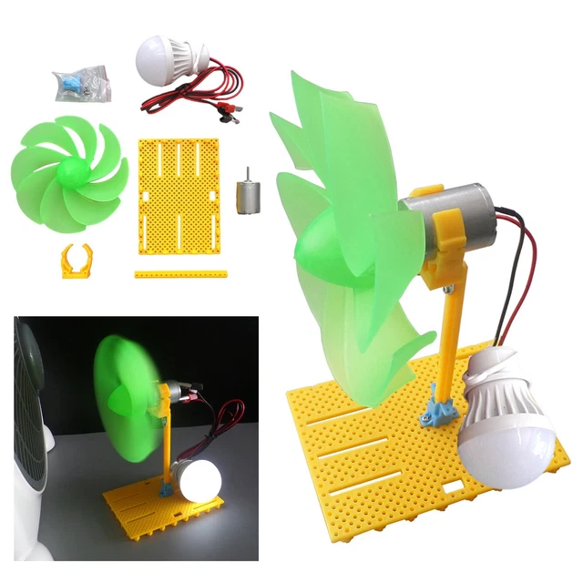 DIY 12CM MINI Wind Turbine Motor Blades Bulb Power Energy Alternative diy-12cm-mini-wind-turbine-motor-blades-bulb-power-energy-alternative