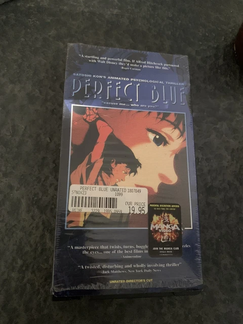 PERFECT BLUE (VHS, 1999, Original Japanese Dubbed English Unrated ...