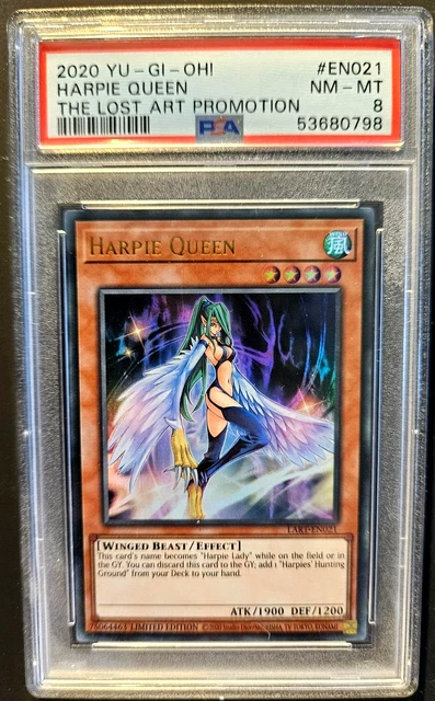 YU-GI-OH ! HARPIE Queen Harpy Lost Art Ultra Rare LART-EN021 PSA 8 Neuf EUR 3,50 - PicClick FR