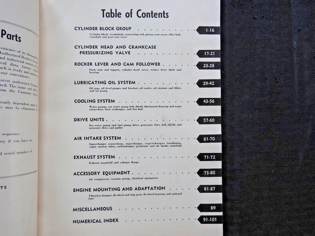 CATALOGUE DE PIÈCES Du Moteur Diesel CUMMINS J JF JN JNS JT 10 15 20 ...