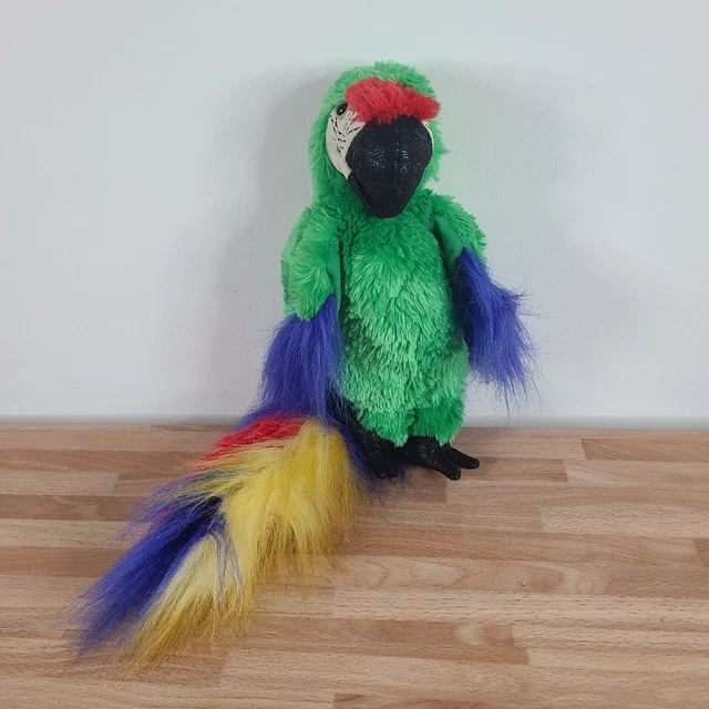 FOLKMANIS GREAT GREEN Macaw Parrot Puppet Plush 12
