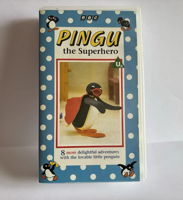 PINGU THE SUPERHERO 8 Episodes Bbc Video Pal Vhs Video Kids Children ...