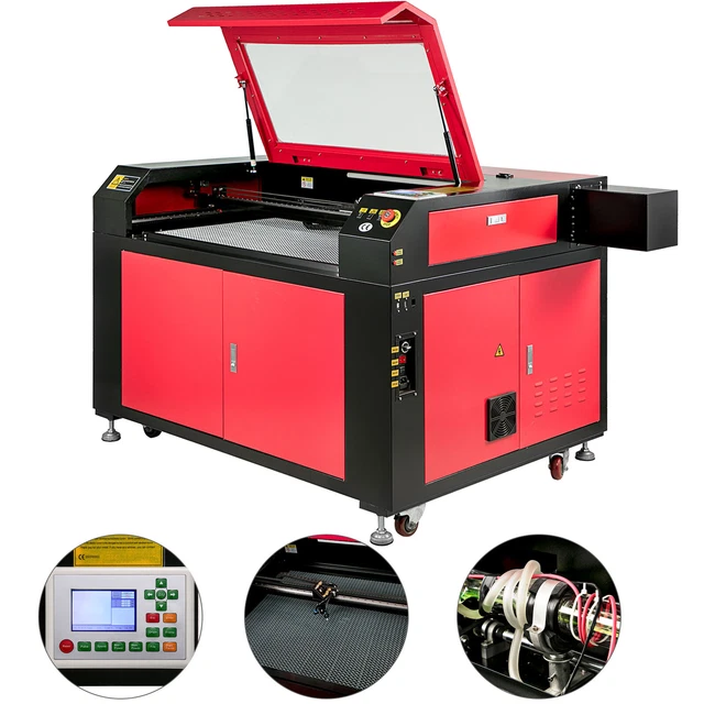 VEVOR GRAVEUR LASER Machine de Gravure Découpe 100W 900x600 mm CO2 ...