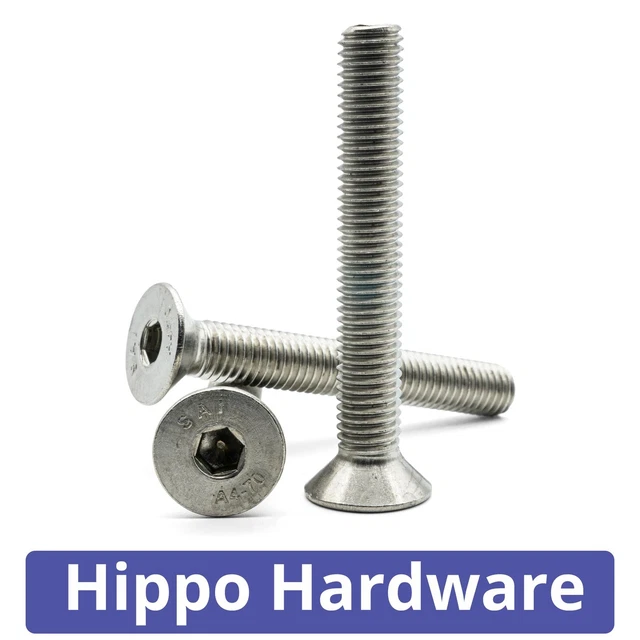 M3 M4 M5 M6 M8 M10 Socket Countersunk Screws Allen Bolts Marine A4 Stainless £8.21 - PicClick UK