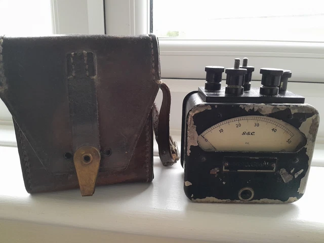 VINTAGE GEC METER used by the GPO 4GPO.G55/11 & Original Leather Case £ ...