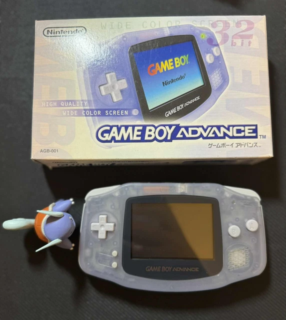 NINTENDO GAME BOY Advance Glacier Blue Console + Original Box – Tested ...
