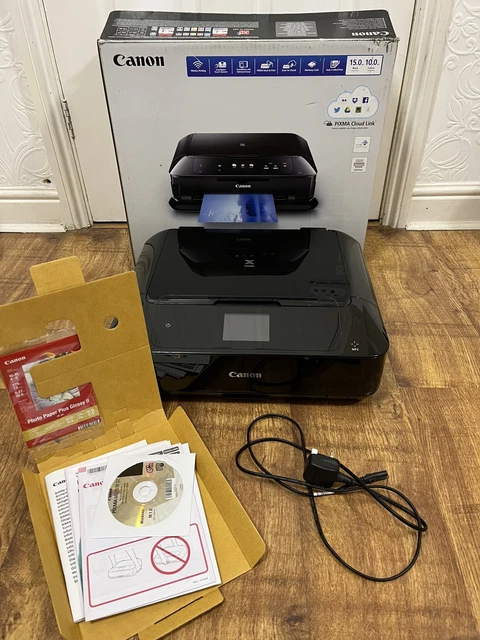 CANON PIXMA MG7550 All-in-One Wireless Inkjet Printer (Black) And Spare ...