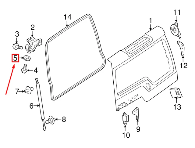 LAND ROVER DISCOVERY 4 L319 Tailgate Hinge Disc KVX100011 NEW GENUINE £ ...