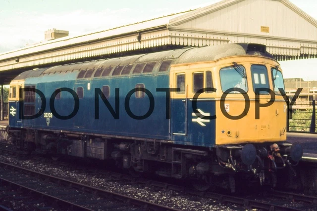 UK DIESEL TRAIN Railway Photograph Of Class 33 33203 Loco. (Rm33-339) £ ...