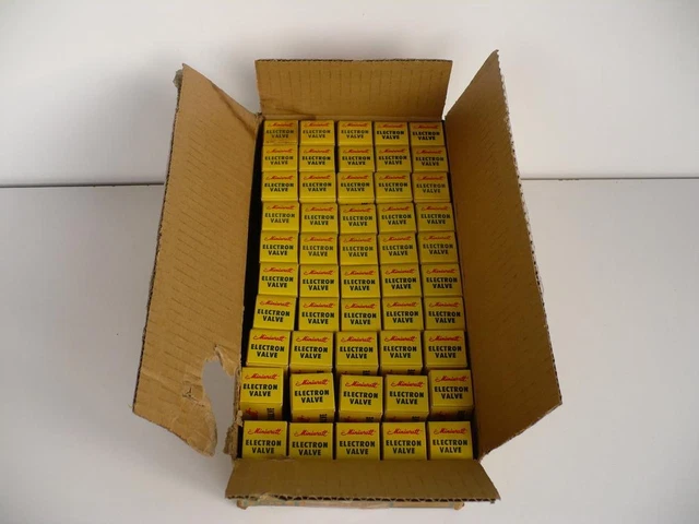 NOS CARTON OF FIFTY (50) PHILIPS MINIWATT 6U8A Valve / Tube Vintage Hi ...