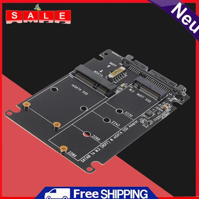 SATA TO M2 NGFF SSD Adapter MSATA M.2 NGFF To SATA Hard Disk Adapter Board EUR 9,55 - PicClick FR
