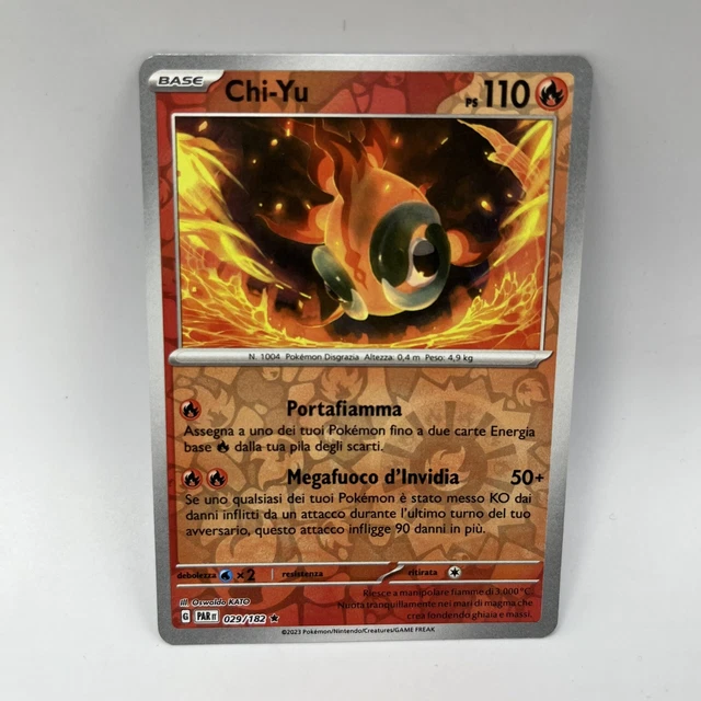PAPIER POKEMON CHI-YU Rare Reverse (It) 029-182 Paradox Tempête EUR 2 ...