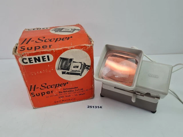 DIA-BETRACHTER CENEI H-SCOPER Super Carl Neithold 5x5cm 220V OVP ...