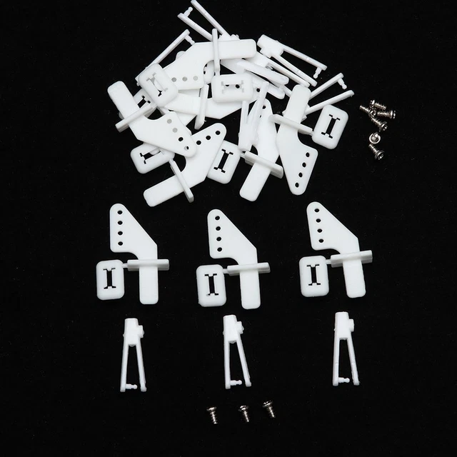 NYLON RUDDER SERVO Ailerons Clevis Set Fixed Wing Control Horn Medium ...