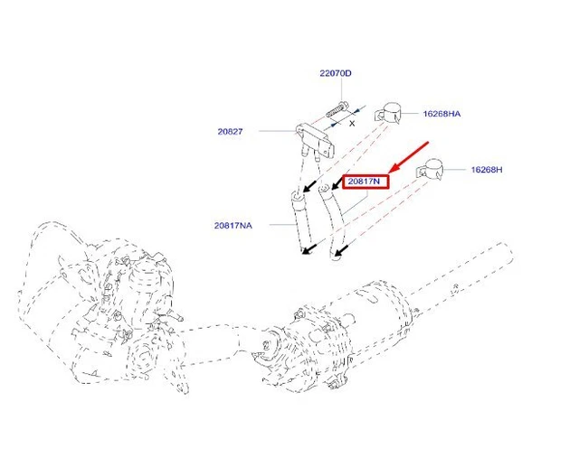TUYAU D'ÉCHAPPEMENT SOUS pression NISSAN QASHQAI J11 MK2 2081700QAE ...