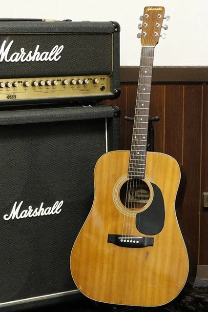 RARE VINTAGE YAMAKI 1970's made Acoustic Guitar F-115 Made in Japan No ...