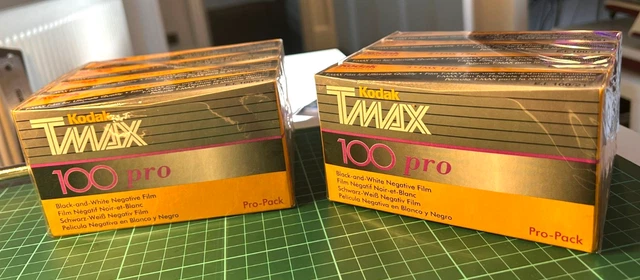 KODAK TMAX 100 20 x 120 films. Rare, sealed in original cellophane pack ...