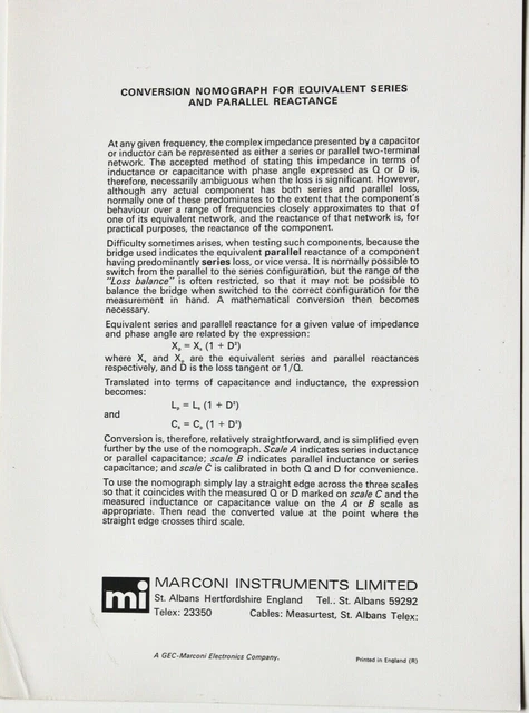 Nomogram Chart For Purifier IN VENDITA! - PicClick IT