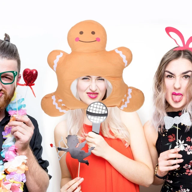 ADORABLE GINGERBREAD MAN Headdress For Christmas Photo Props $33.17 ...