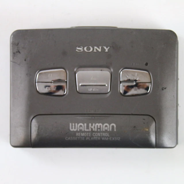 TRAGBARER KASSETTEN PLAYER Sony WM-EX512 Walkman Defekt Gebraucht Grau ...