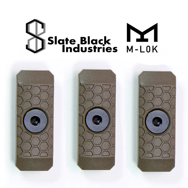 M-LOK RAIL COVER grip panels - 3-pack/ (FDE-Tan / 1-slot) for MLOK EUR ...