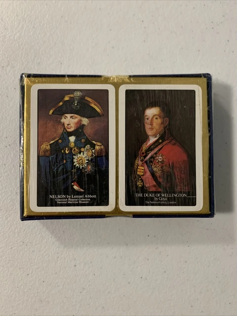 VINTAGE WADDINGTONS PLAYING Cards Nelson & The Duke of Wellington 2 ...