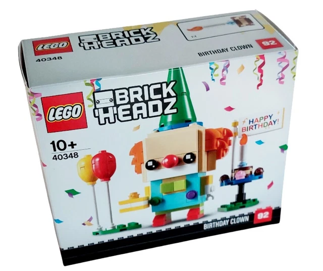 LEGO® BRICKHEAD ANNIVERSAIRE clown 40348 Brickheadz anniversaire cadeau ...