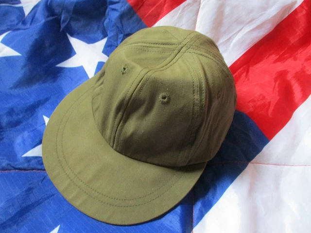 GENUINE US ARMY ISSUE VIETNAM WAR baseball type CAP HAT OG GREEN ...