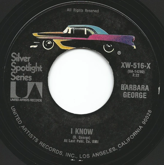 BARBARA GEORGE / Charlie and Inez Foxx - I Know / Mockingbird 45 RPM ...