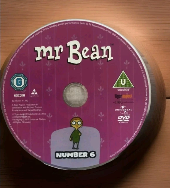 MR BEAN ANIMATED Disc Number 6 From Box Set, DISC ONLY, NO CASE Very ...