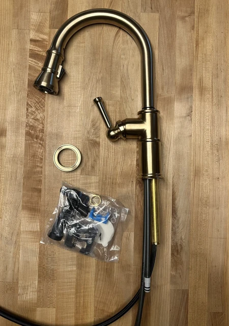 NEW BRIZO 63025LF-GL Artesso Single-Handle, Pull Down Kitchen Faucet ...