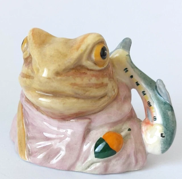 BESWICK BEATRIX POTTER ~ JEREMY FISHER Character Jug BP 4 Backstamp £31 ...