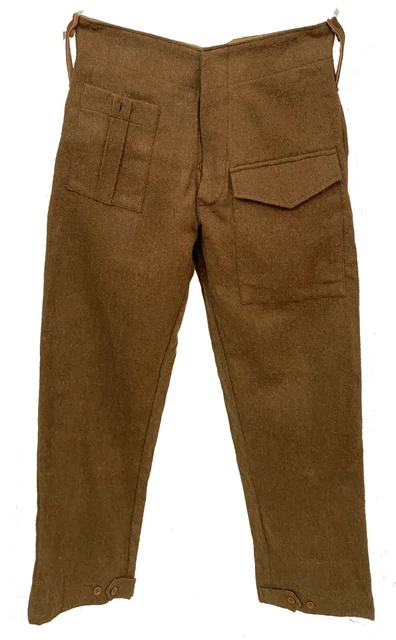 REPRO WW2 BRITISH Army 37 Pattern Battle Uniform Trousers -Khaki Color ...