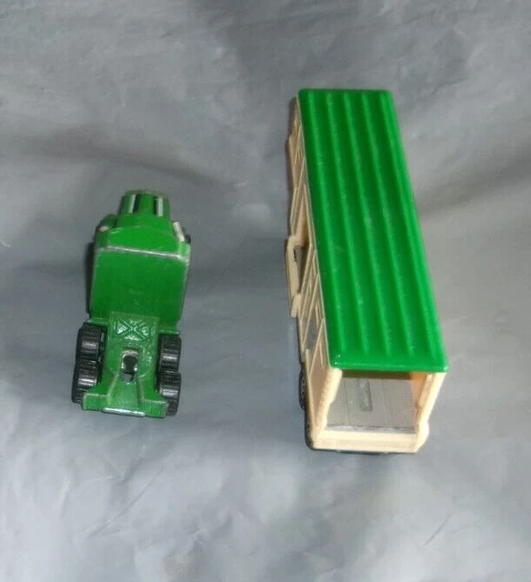 MATCHBOX KENWORTH AERODYNE Low Bed Trailer Blue Grass Farms Vintage ...