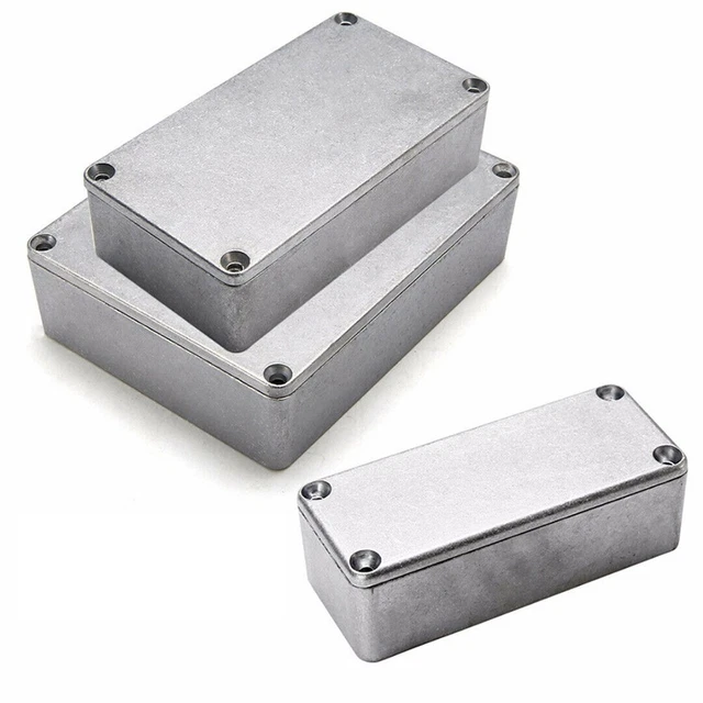 BoÎte En Aluminium Argent Pour Instruments électriques Boîtier D