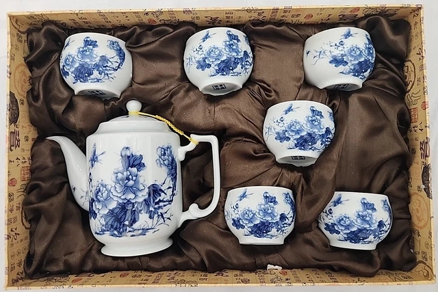ART MAKE TASTE Tea Set Ci Yun Feng Hua 7 Piece Porcelain Tea Pot & Cup ...