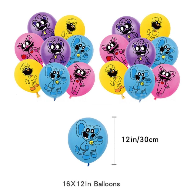 SMILINGCRITTERS DOGDAY CATNAP Birthday Party Decoration Balloons Banner ...