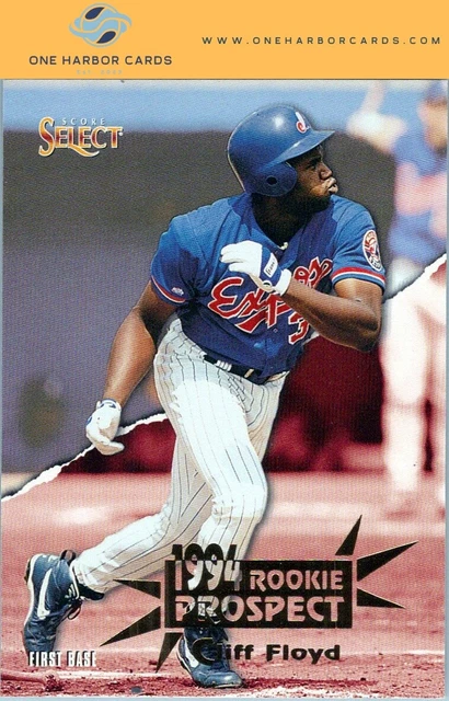 CARTE DE BASEBALL Select Montréal Expos 1994 #185 Cliff Floyd EUR 2,32 - PicClick FR