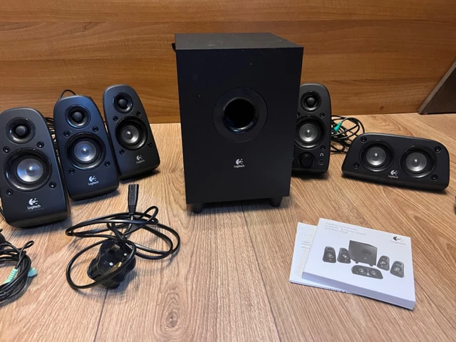 LOGITECH SURROUND SOUND Speaker Z506 5.1 Black £16.32 - PicClick UK