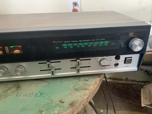 VINTAGE MAYFAIR EIGHT Track Recorder AM-FM-MPX Solid State Model 2100 £ ...