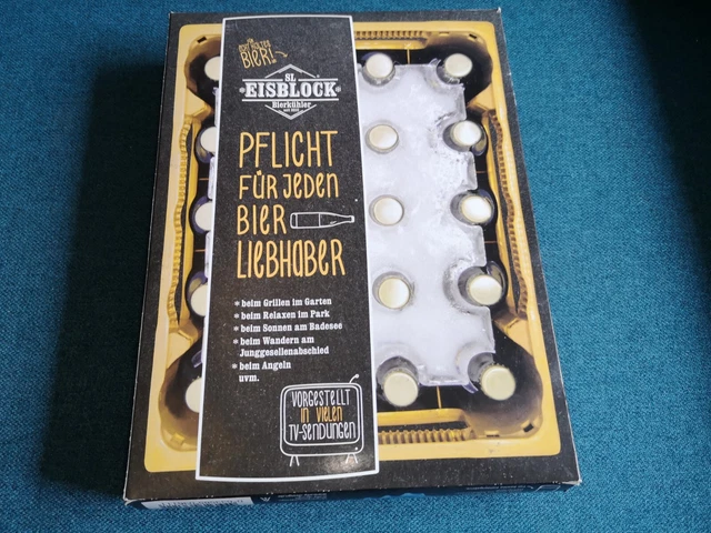 SL EISBLOCK BIERKÜHLER Getränkekühler 0,5 l Flaschenkühler ...