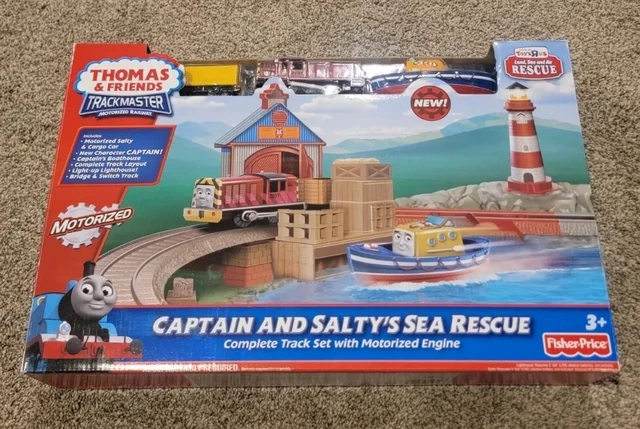 THOMAS & FRIENDS Trackmaster TOYS R US Captain and Salty's Sea Rescue ...