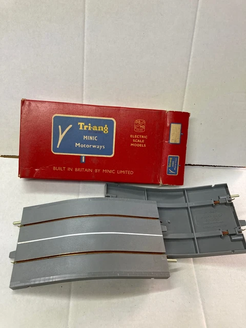 VINTAGE TRI-ANG TRIANG H0 Slot Minic Motorways 2x M1627 HUMP BACK ...