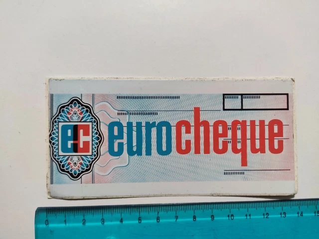 ADESIVO EUROCHEQUE STICKER AUTOCOLLANT VINTAGE 80s ORIGINAL EUR 1,50 ...