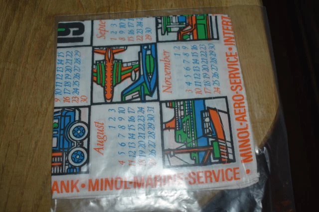 ORIGINAL DDR KALENDERTUCH 1974 Intertank,Minol,Tankstelle,Ungeöffnet ...