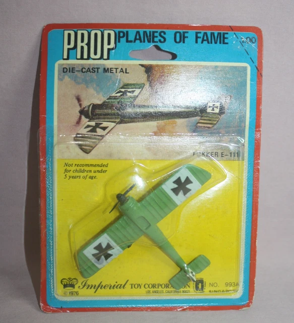 PROP PLANES OF Fame Fokker Air Plain Die-Cast Metal Imperial Toy Corp. 1976 $22.95 - PicClick CA