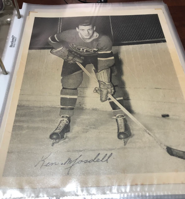 1945-54 QUAKER OATS Hockey Ken Mosdell Montréal Canadiens portrait ...