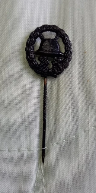 ORIGINAL WW1 GERMAN Black Wound Badge Stick Pin £30.00 - PicClick UK